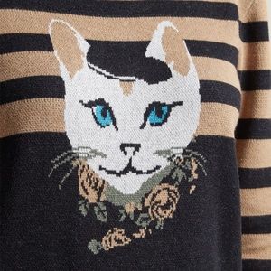 Teeberry & Weave | Dresses | Modcloth Cat Wellstyled Feline Sweater ...